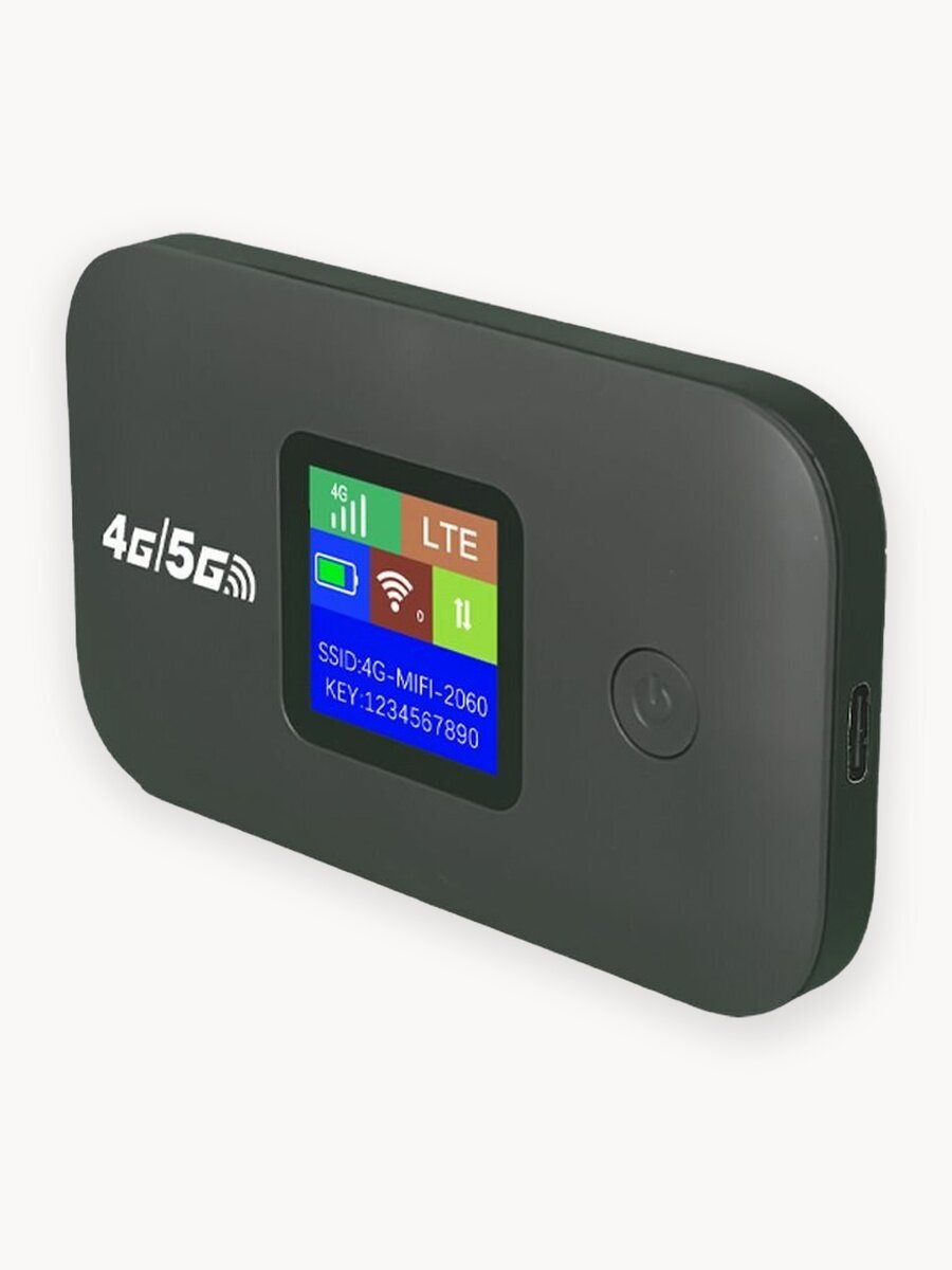 Карманный Wi-Fi-роутер, 4G/5G, цветной ЖК-дисплей, встроенный аккумулятор 3000mAh