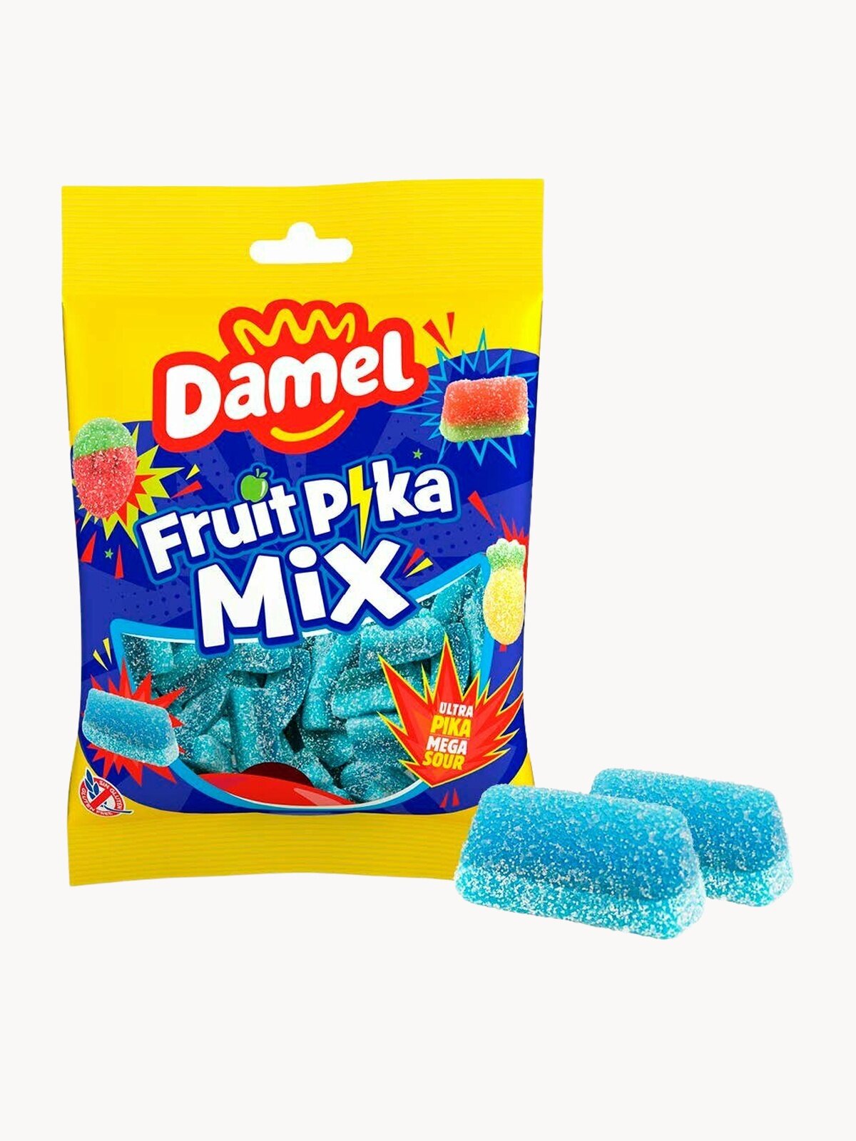 Мармелад жевательный HALAL "Дольки со вкусом малины" кислые 80гр DAMEL/Испания