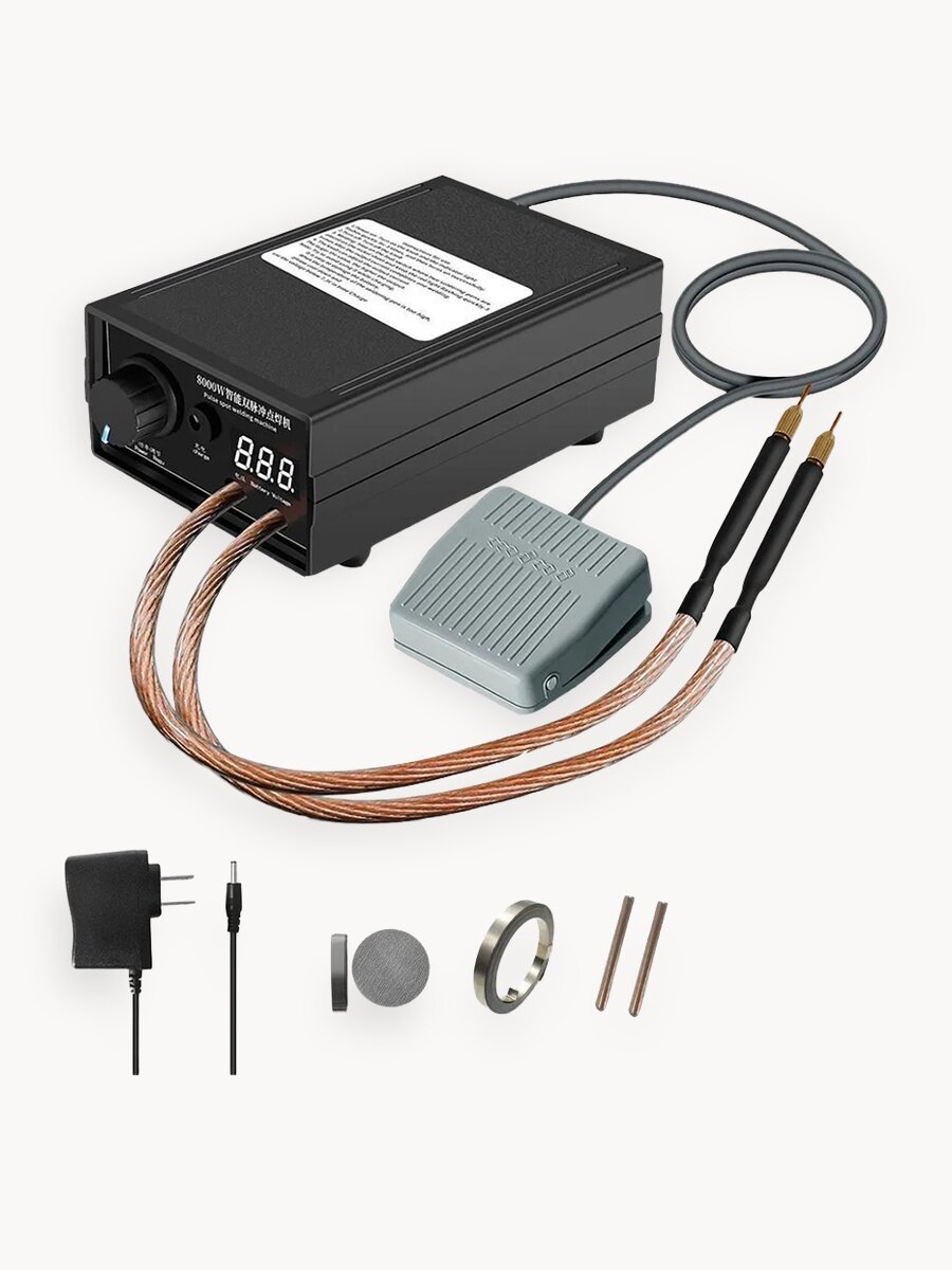 Аппарат для точечной сварки, 8000Вт, с автоматическим аккумулятором 9600мАч