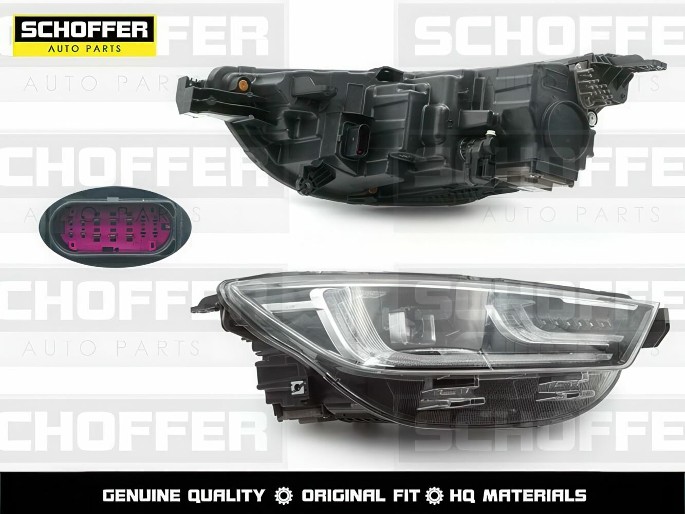 Фара правая, для Чери Тиго 8 Pro 2021-н. в. LED Chery Tiggo 8 Pro 2021-н. в. LED, артикул SHF-12127, производителя SCHOFFER