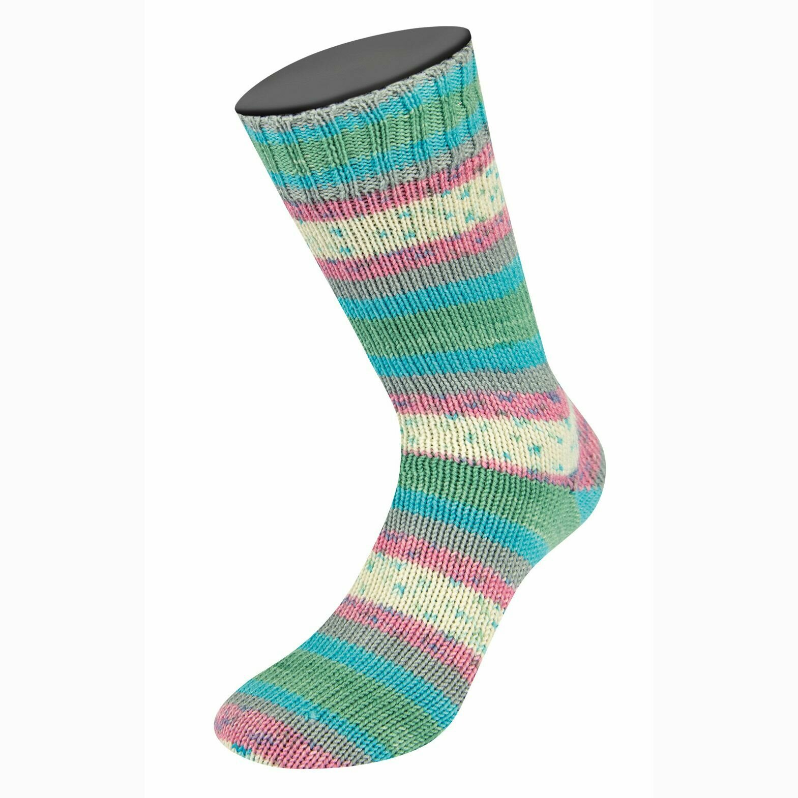 Носочная пряжа Lana Grossa Merino Extrafine Laura Meilenweit 100 (4554)