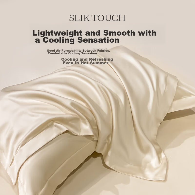 MUJI Class A Lyocell Tencel Pillowcase Set of 2, Single Person Home Pillow Cover, 48*74cm