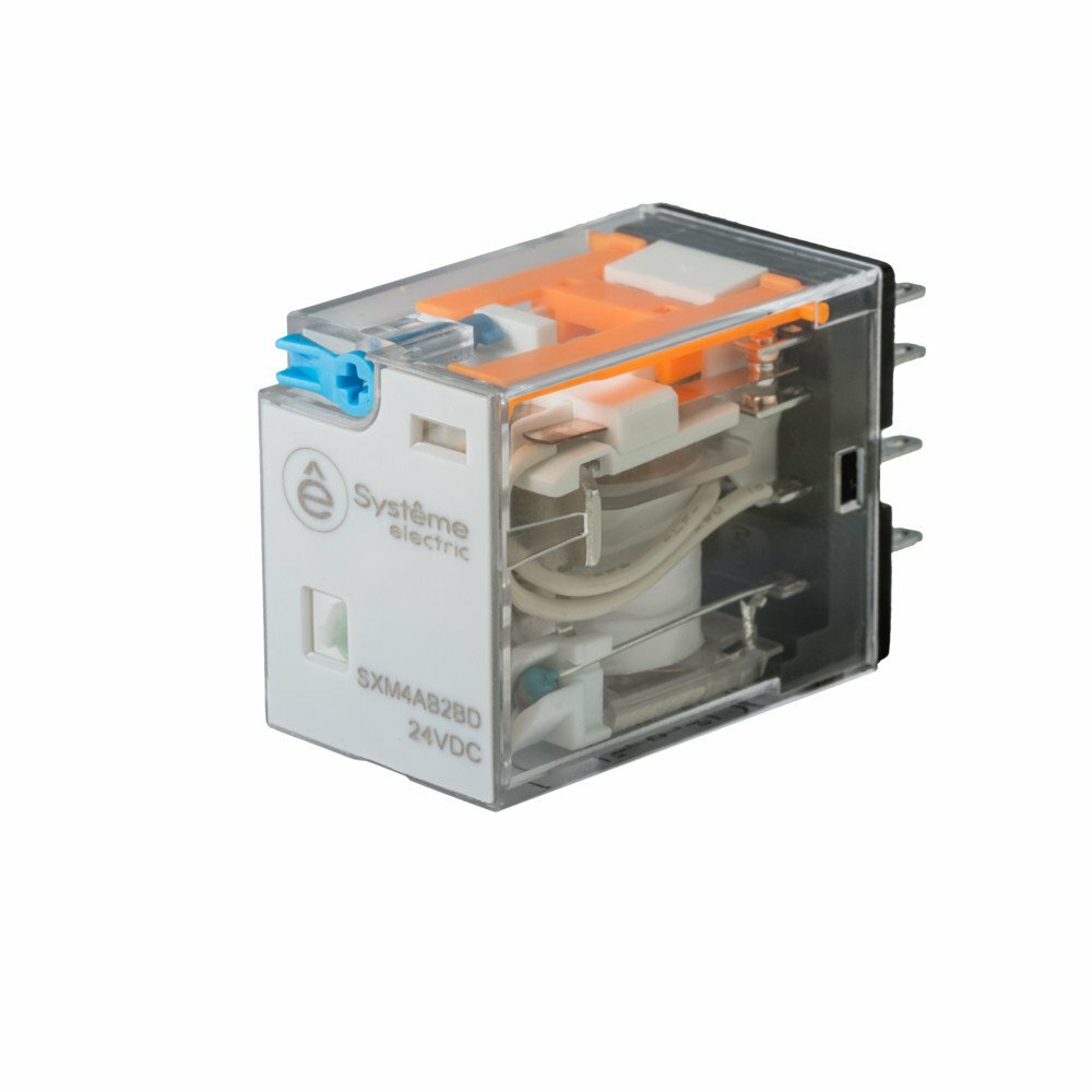 Systeme Electric Реле 6A 4CO 24VDC тест кнопка LED, SXM4AB2BD