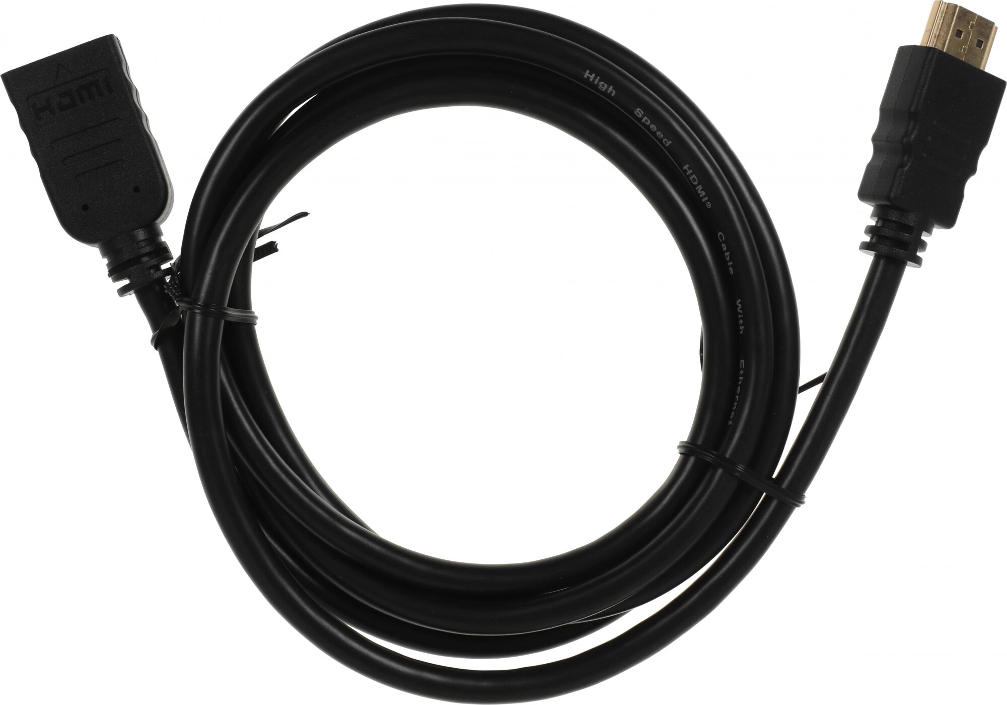 BU-HDMI2.0-EXTND-1.5M / Кабель-удлинитель аудио-видео Buro HDMI (m) - HDMI (f), 1.5м, GOLD, черны