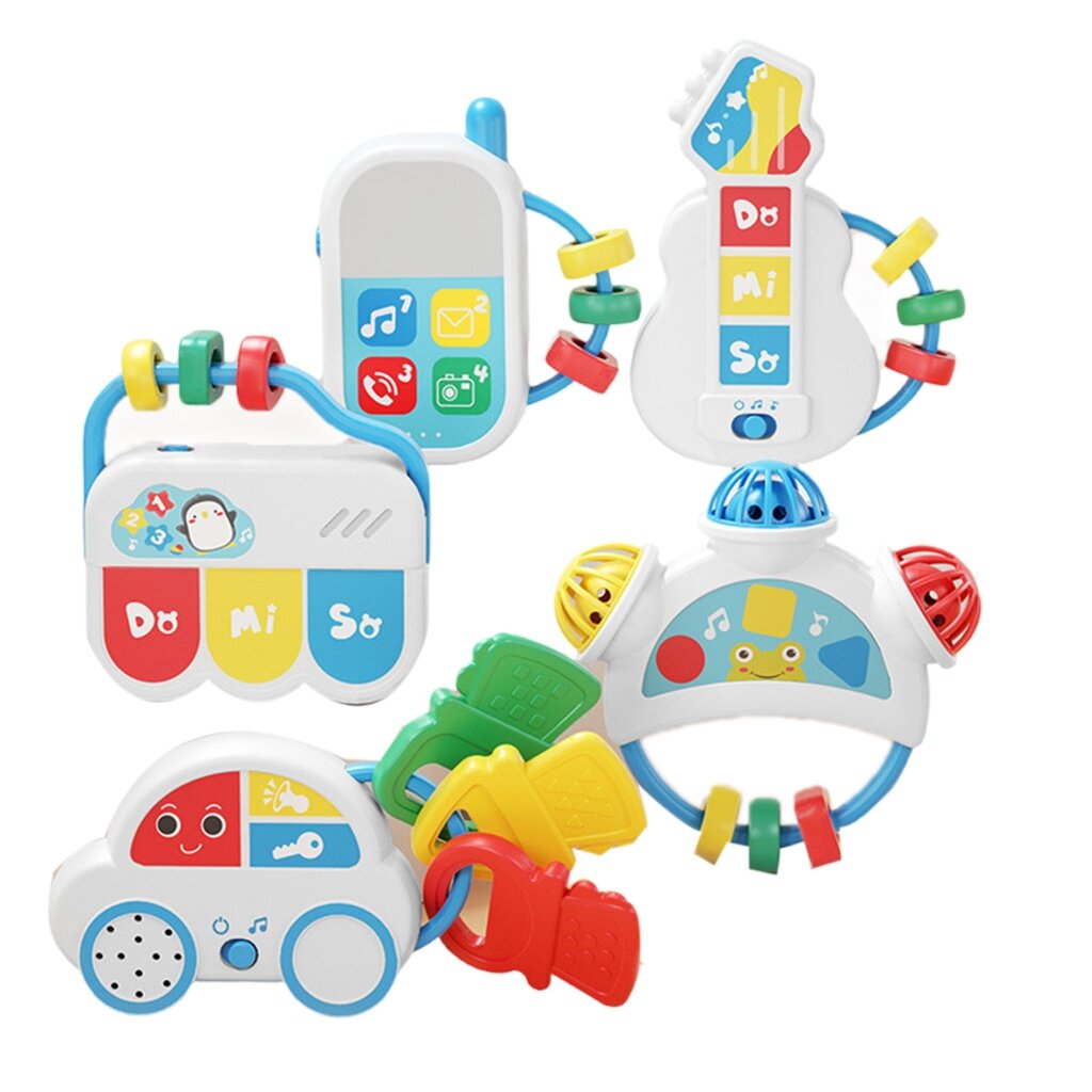 Портативная Детская Музыкальная Игрушка Детский Шейкер Игрушка для Сенсорной Стимуляции Слуха Детская Игрушка-Погремушка Игрушечный Шейкер