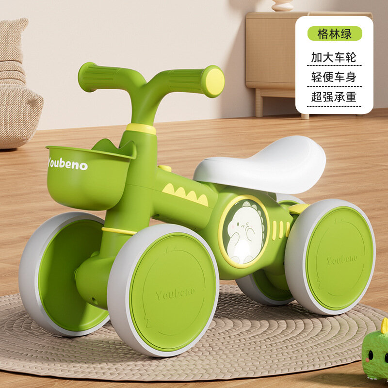 Детский балансировочный велосипед, самокат без педалей, скользящий велосипед, четырехколесный самокат для малышей