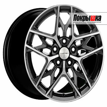 Диски литые Khomen KHW1709 7.0х17/5х114.3 D57.1 ET40.0, Black-FP