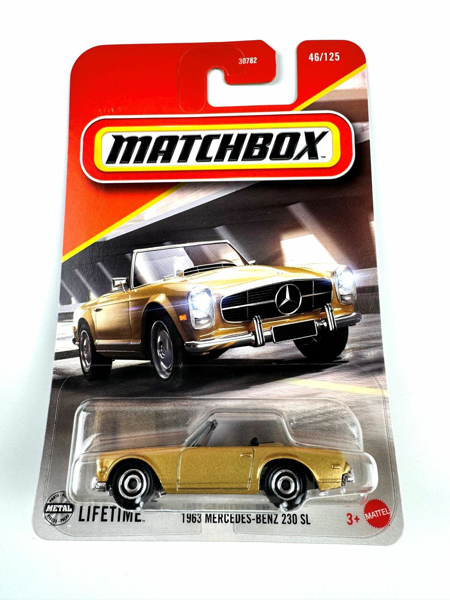 Машинка Matchbox 2025-30782 Basic Car:1963 Mercedes-Benz 230 Sl