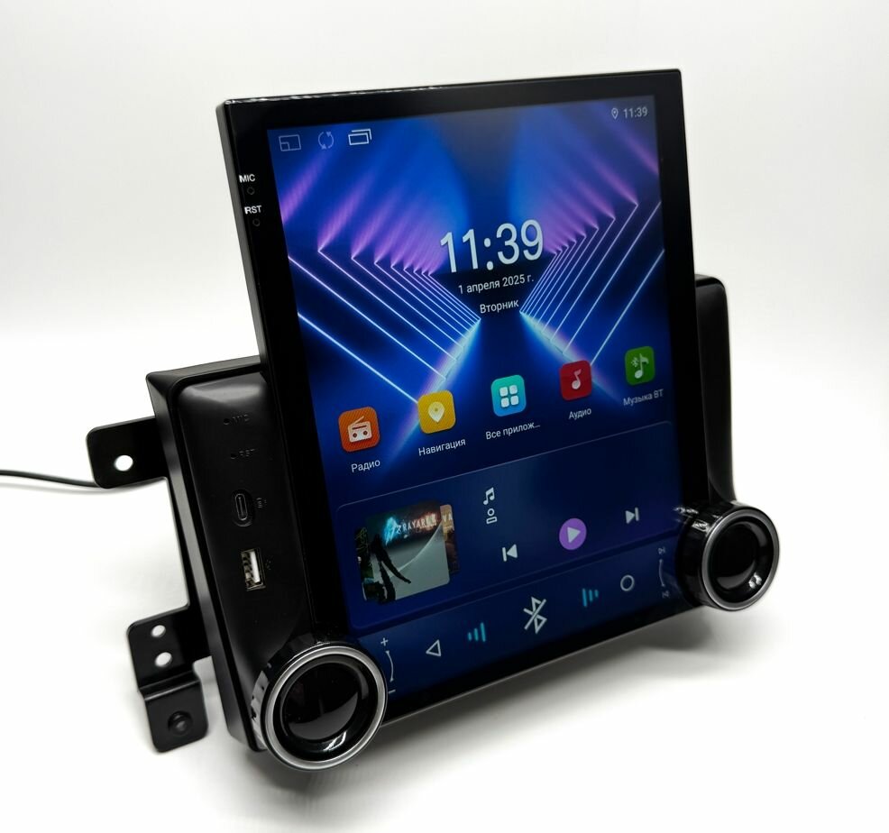 Большая магнитола Tesla Drive One 4/64 с крутилками Suzuki Grand Vitara 2 2005-2015