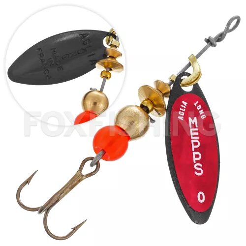 Блесна вращающиеся Mepps Aglia Long Redbo 0 BL 2.5гр.