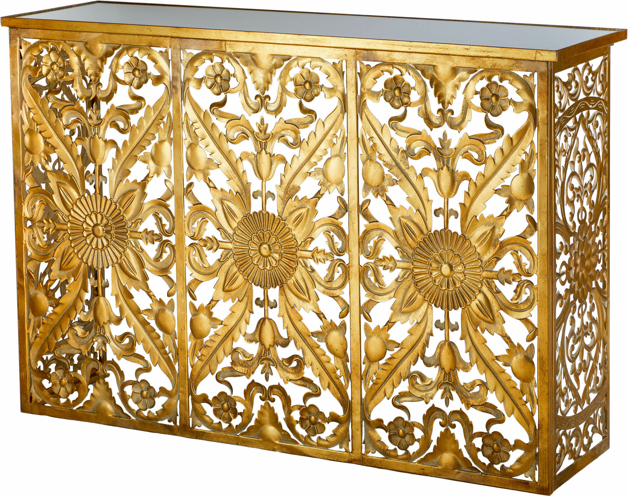 Консоль с зеркальной столешницей Эфиопия 119х34х82см