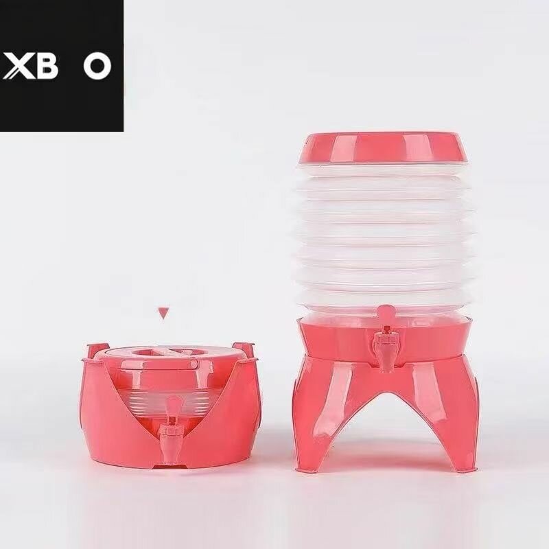 Складная Канистра Диспенсер для воды с краном/ Походный складной бочонок для воды и напитков 5.5л