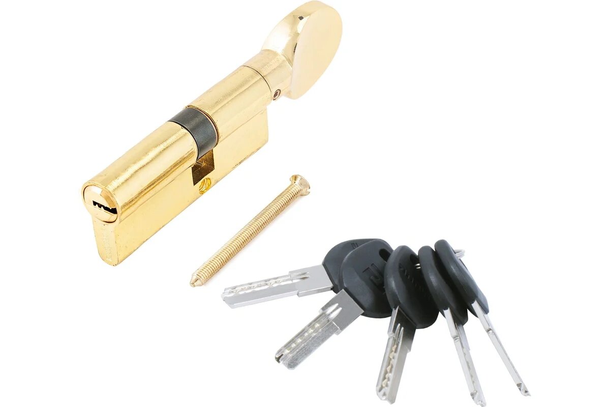 Аллюр HD FG 80-5К BP цилиндровый механизм латунь 35x45G перф. ключ/вертушка блистер 7819