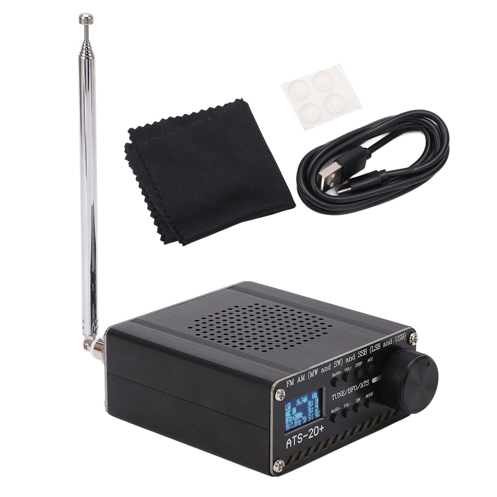 Комплект принадлежностей для полнодиапазонного радиоприемника FM AM MW SW SSB на 22 станции, предварительно настроенный набор частот для легкой настройки