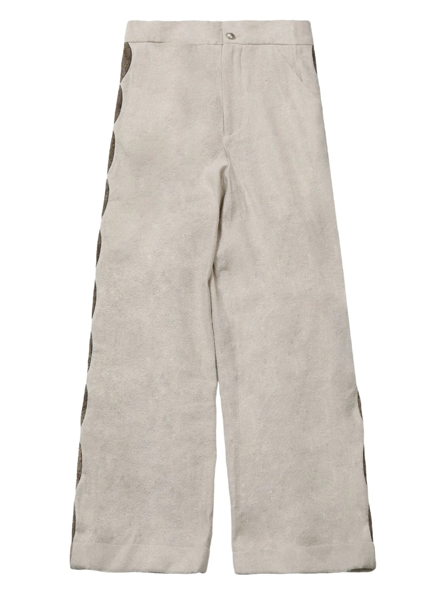 Брюки Side stripe wide-leg trousers