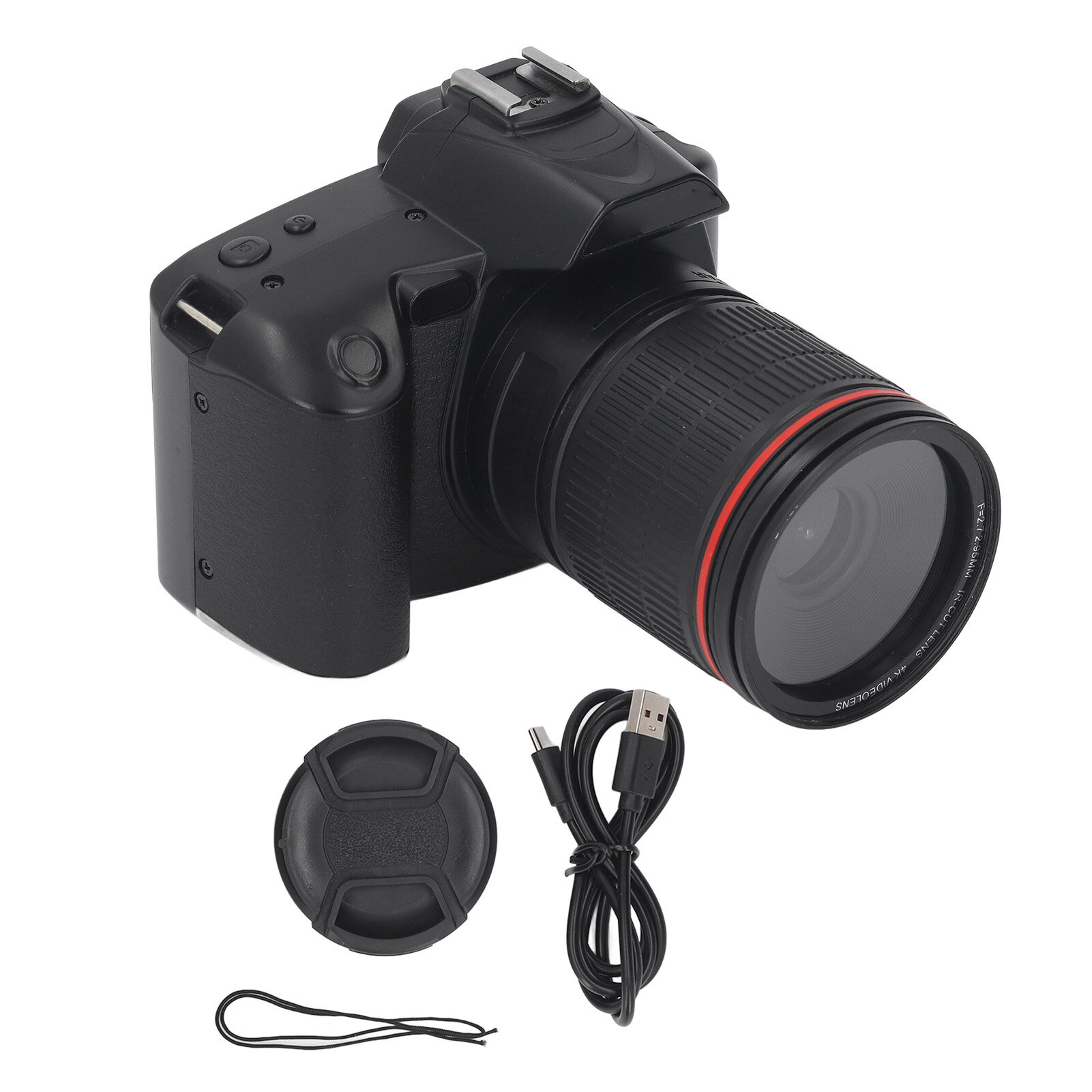 Цифроваякамерас3-дюймовымIPS-экраном, разрешением4K,64МП,16-кратнымцифровымзумом, ночнымвидением, беспроводнойдвойнойкамеройикартойпамяти128ГБ.