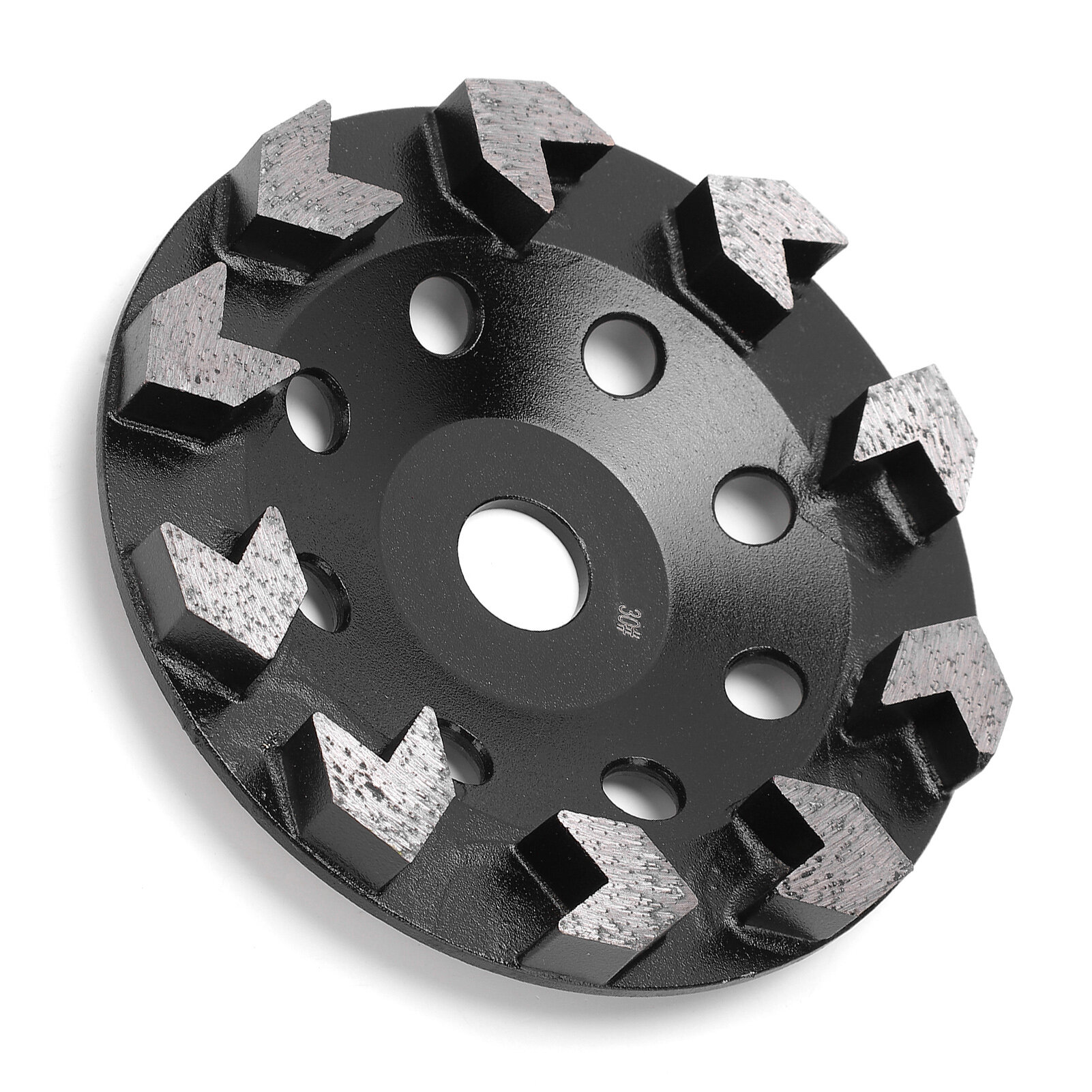 Алмазный шлифовальный круг, чашка, 10 зубов, черный, 150 мм, 30 #, сетка для шлифования бетона, камня, цемента