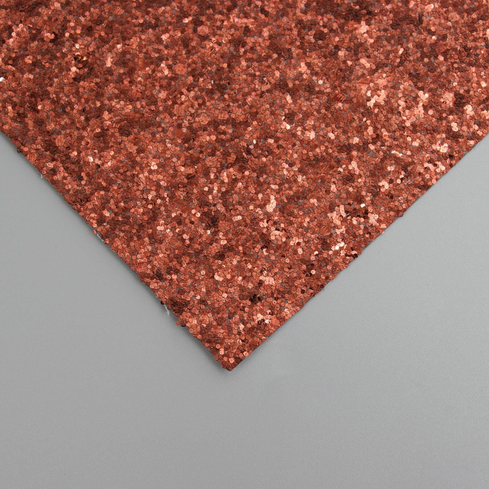 Лист для творчества иск. кожа "Крупные блёстки" коричневый лист 33х20 см толщина 0,84 мм