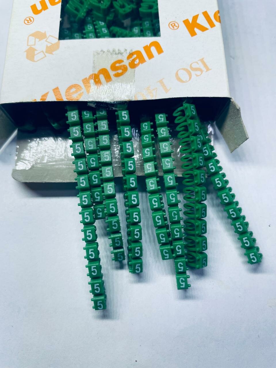 Klemsan Маркировка кабеля KE1 (0,75.1,5 мм. кв.) '5' Уп (500шт) 517005