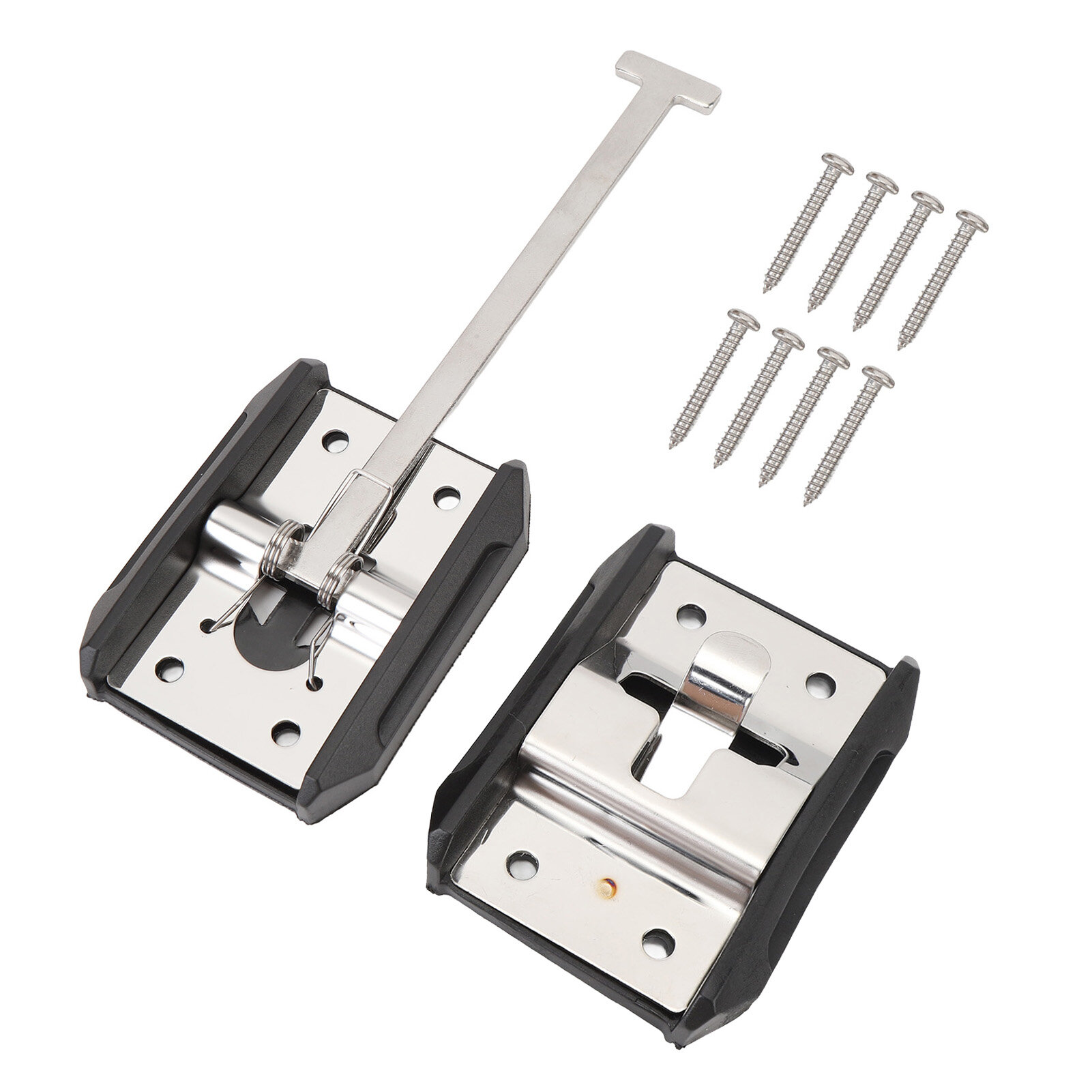 Дверной держатель прицепа RV из нержавеющей стали, Т-образная защелка, наружный крюк и фиксатор, 15.24 см (6 дюймов), для прицепа, кемпервана