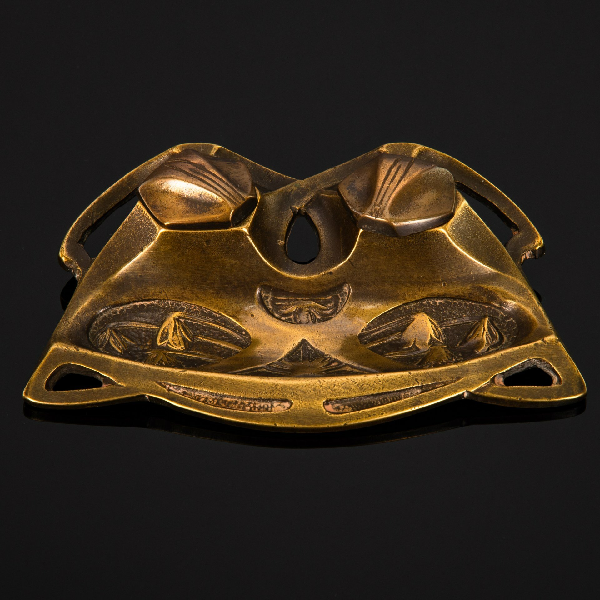 Чернильница, выполненная в стиле модерн, металл, литье, Западная Европа, 1900-1930 гг.