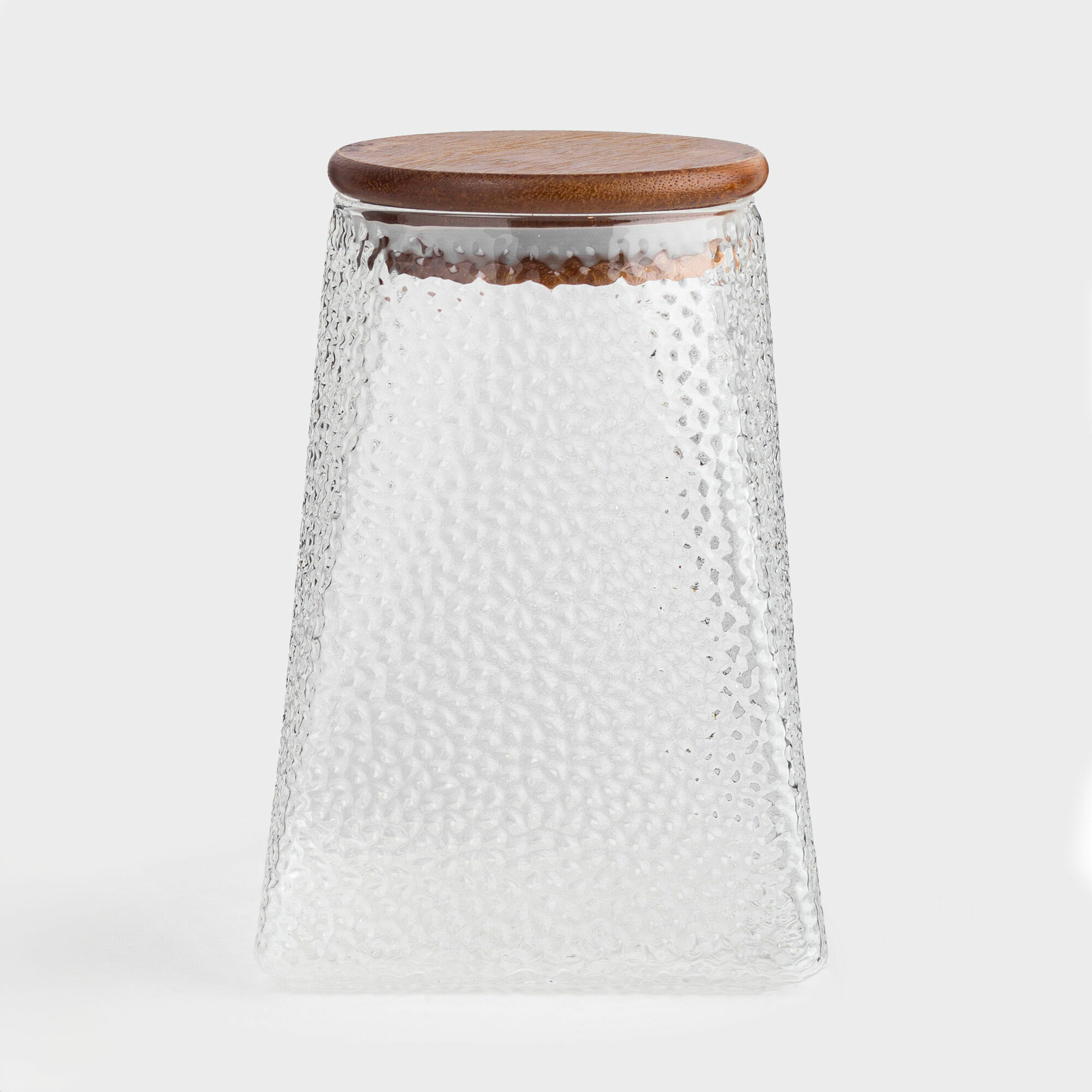 Банка для сыпучих продуктов, 950 мл, стекло/дерево, Relli wood, Kuchenland