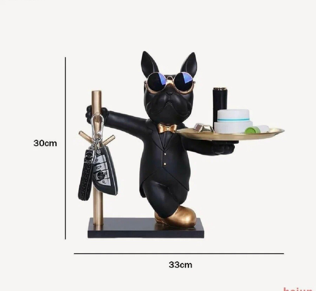 Конфетница, ключница, подставка, статуэтка французский бульдог