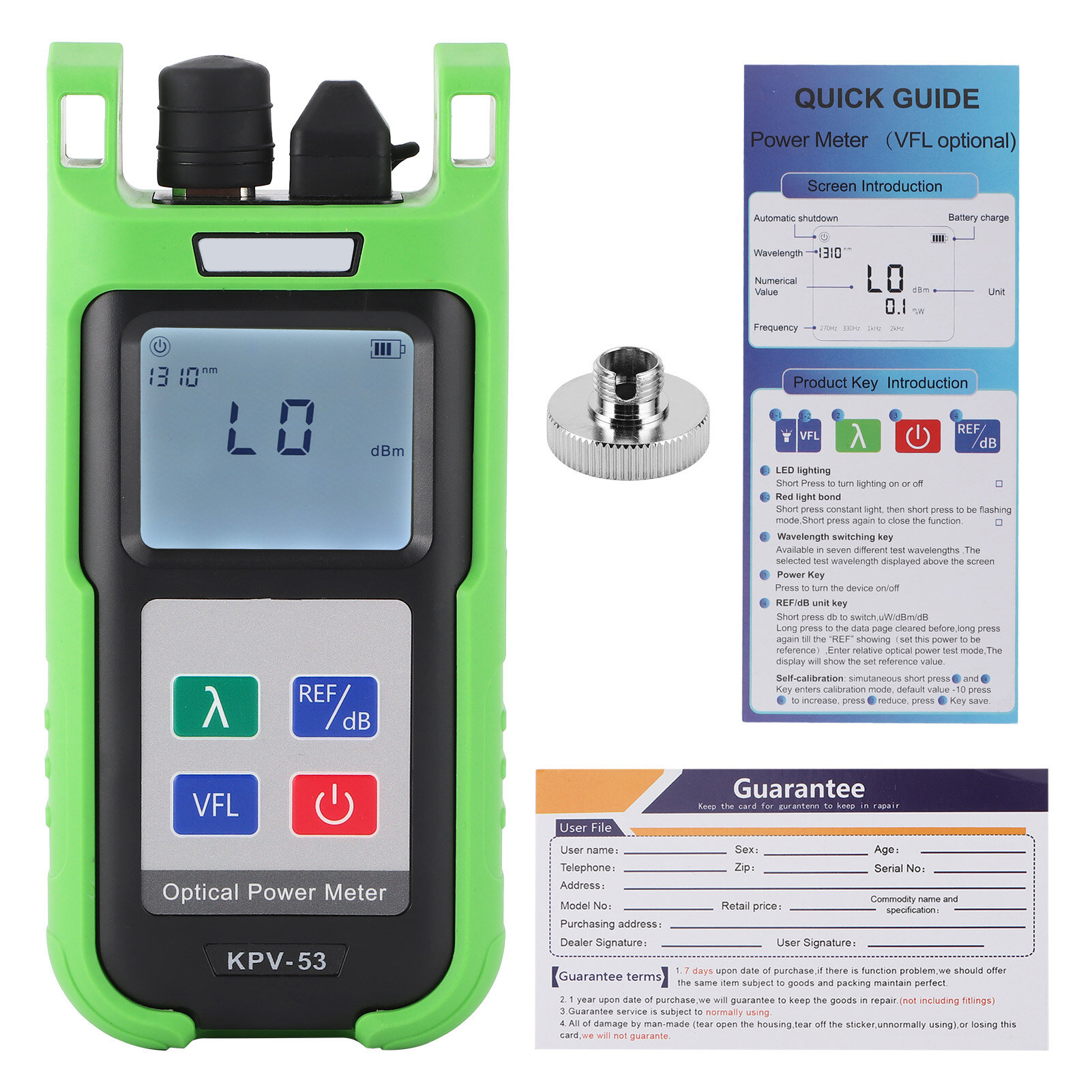 Оптический измеритель мощности KPV-53, портативный визуальный локатор неисправностей, тестер с красным индикатором.