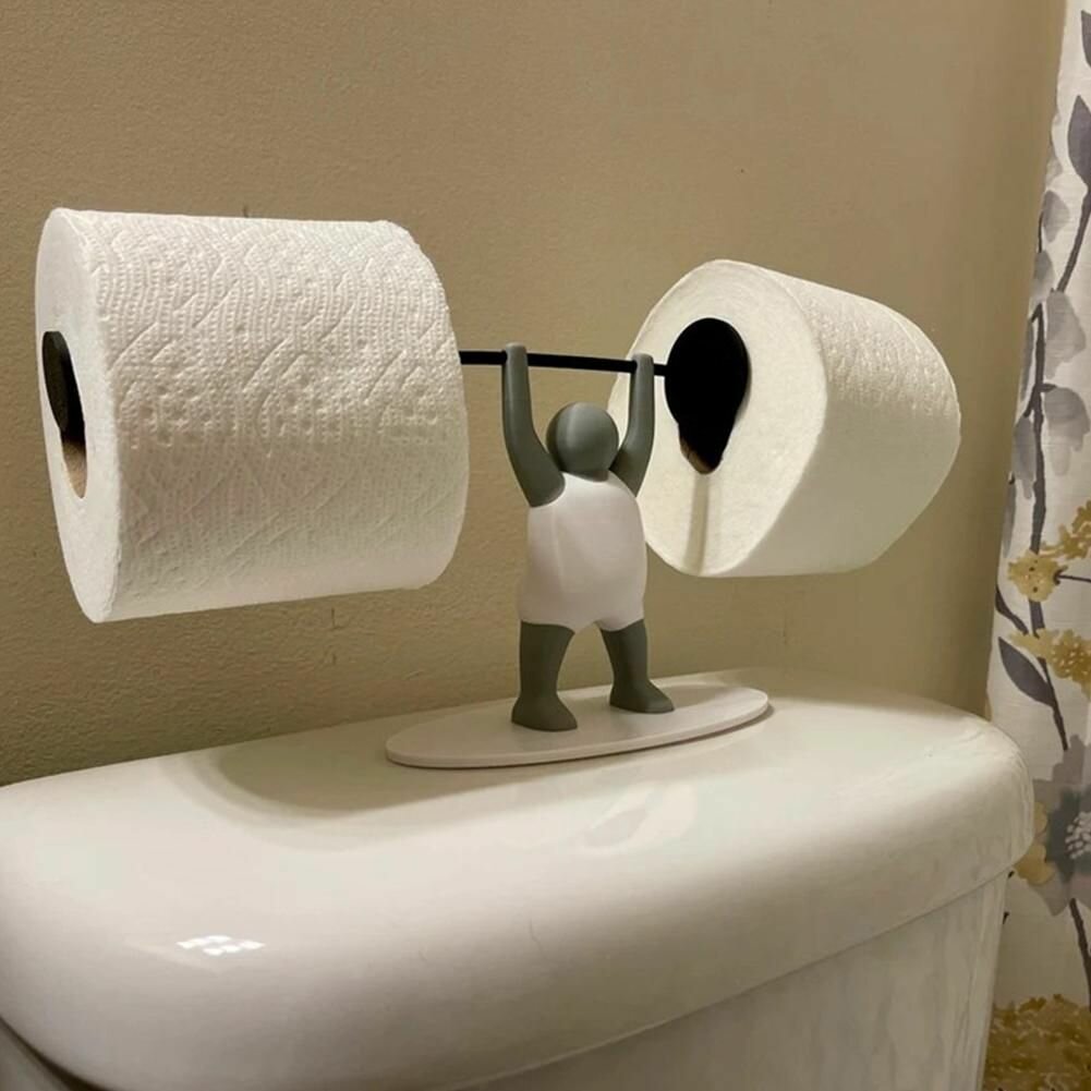 Фигурка тяжелоатлета Туалетный рулон Держатель для бумаги 3D