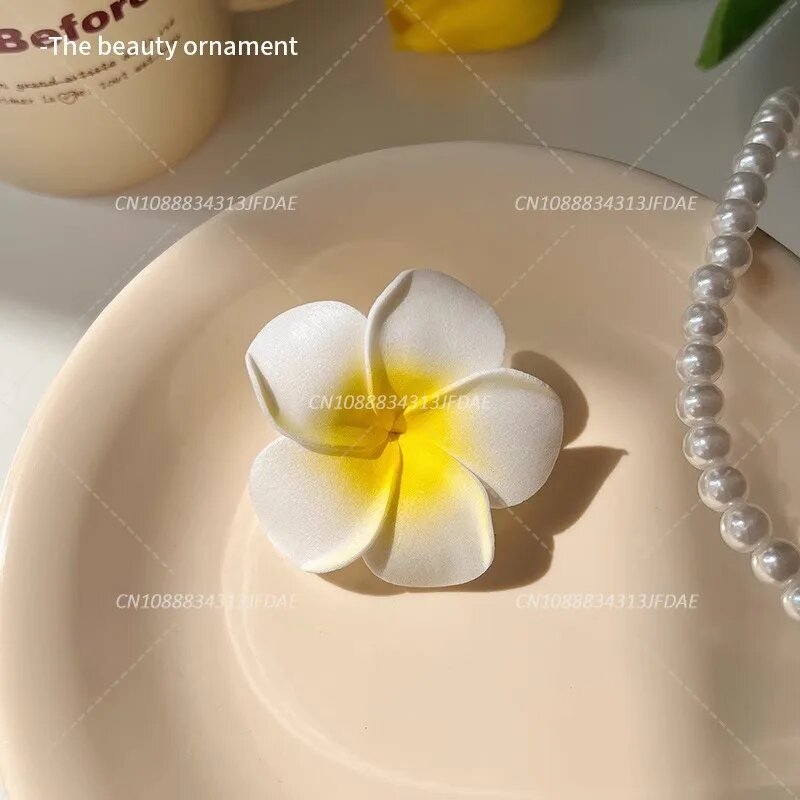 MOONBIFFY заколки для волос с цветком плюмерии 3 шт. 3pcs S