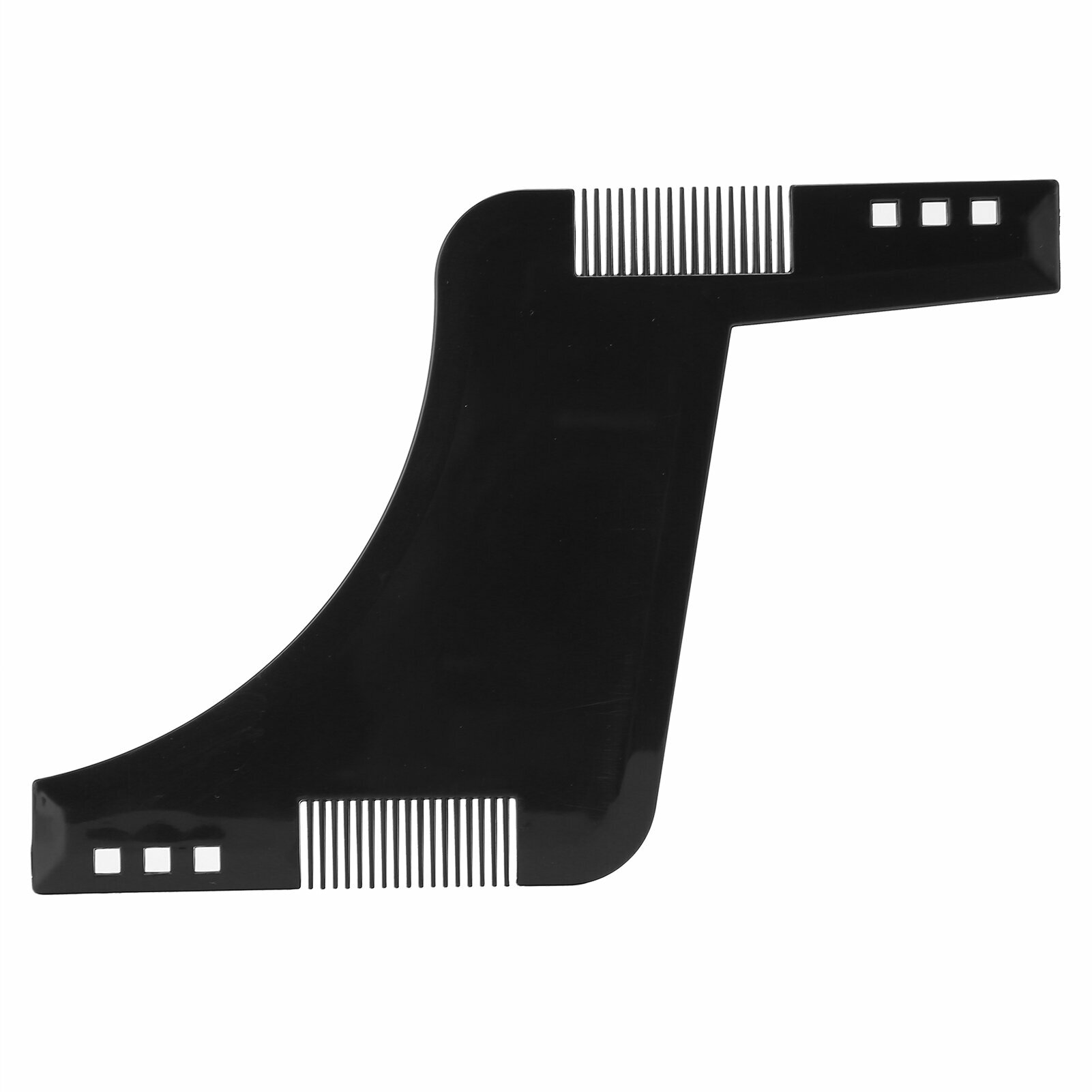 Мужской формирователь бороды, расческа для формирования усов, направляющая для обрезки формирователя, инструмент для укладки бороды, черный