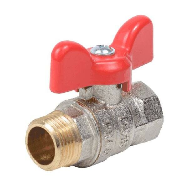 Кран шаровой 1" г/ш бабочка DIST Эксперт НК Н123Б (10)