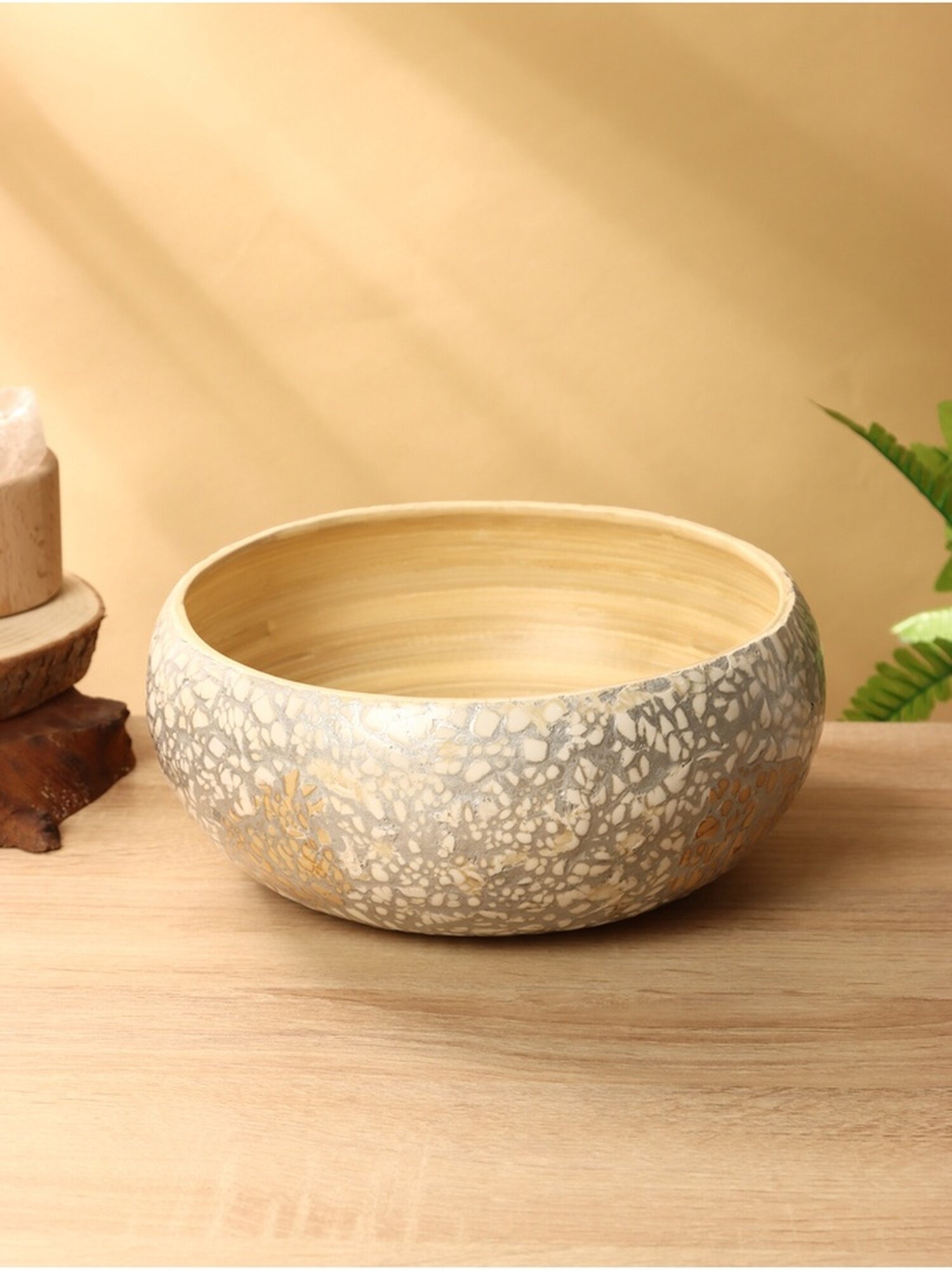 Салатник, 24×24×10 см, бамбук