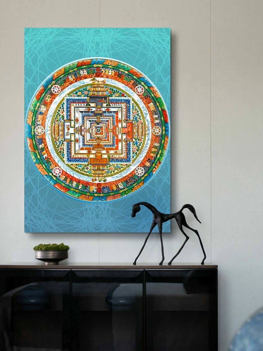Картина "Мандала калачакра", на стену 50х70см 1шт.