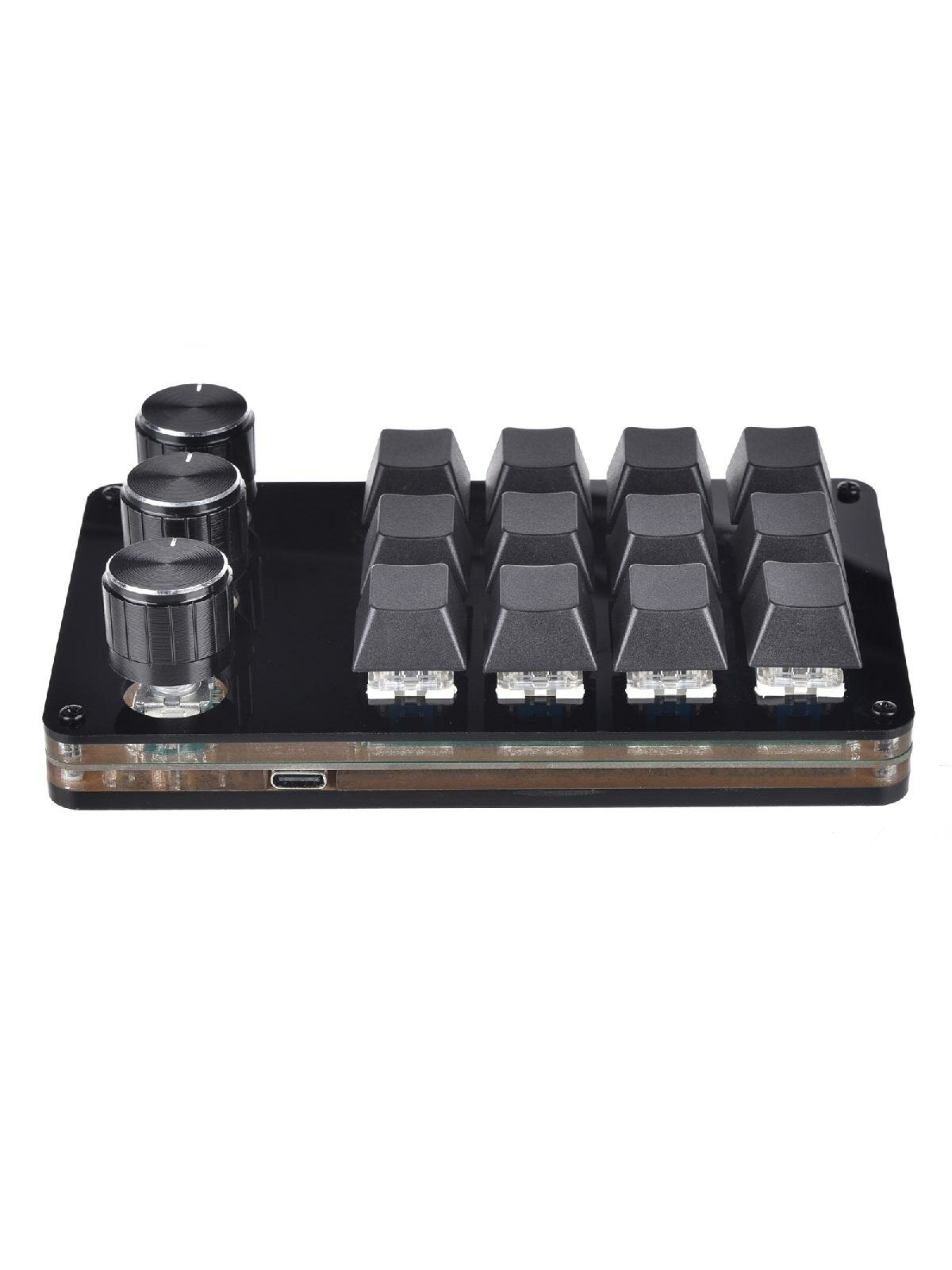 Mini Keyboard 12 Key 3 Knob Gamer Programmable Keypad DIY Hot Swap Customization Mechanical Keyboard Macro Keypad