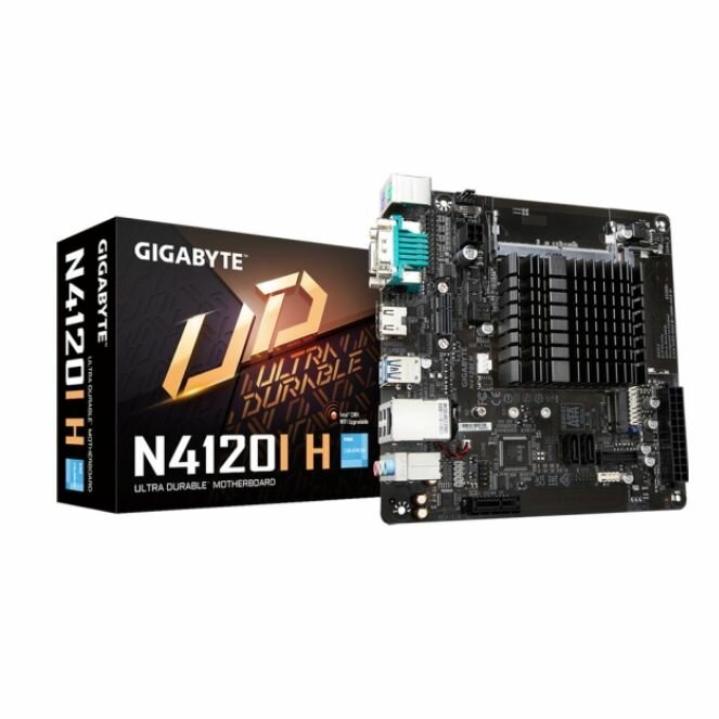 Материнская плата GIGABYTE N4120I H (N4120I H) - 2хDDR4, 1хМ.2, Mini-ITX