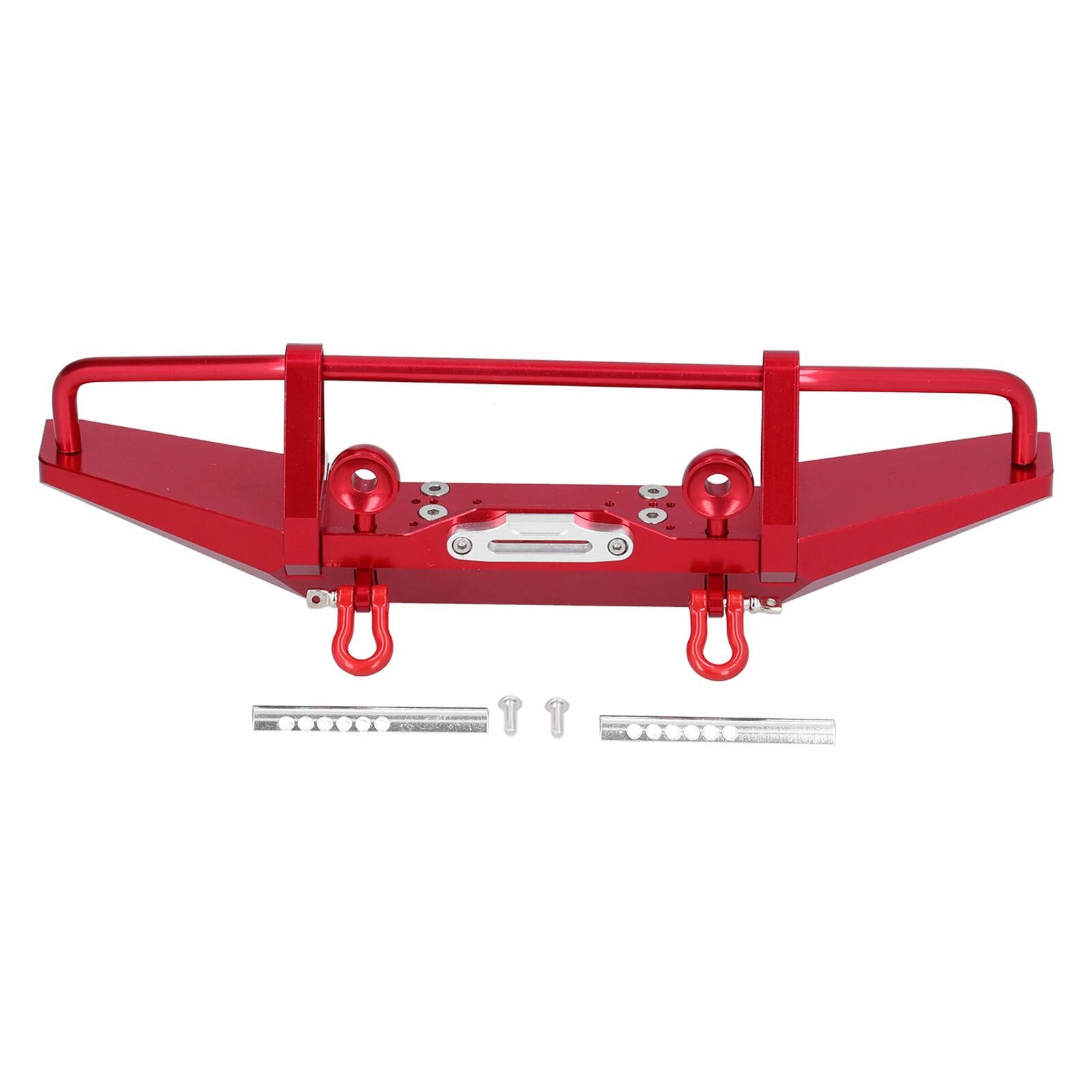 Передний бампер из алюминиевого сплава с радиоуправлением и монтажной стойкой для SCX10 90046 90047 1/10 RC CrawlerRed