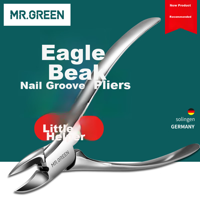 MR.GREEN German Nail Clipper Set, Ingrown Toenail Scissors, Eagle Beak Pliers, Imported Tools, Gift Set, 8 Pieces, MR-6065JD
