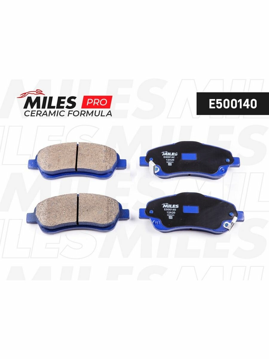 Колодки тормозные дисковые передние (со звуковым предупреждением) MILES E500140 для TOYOTA Avensis, Corolla