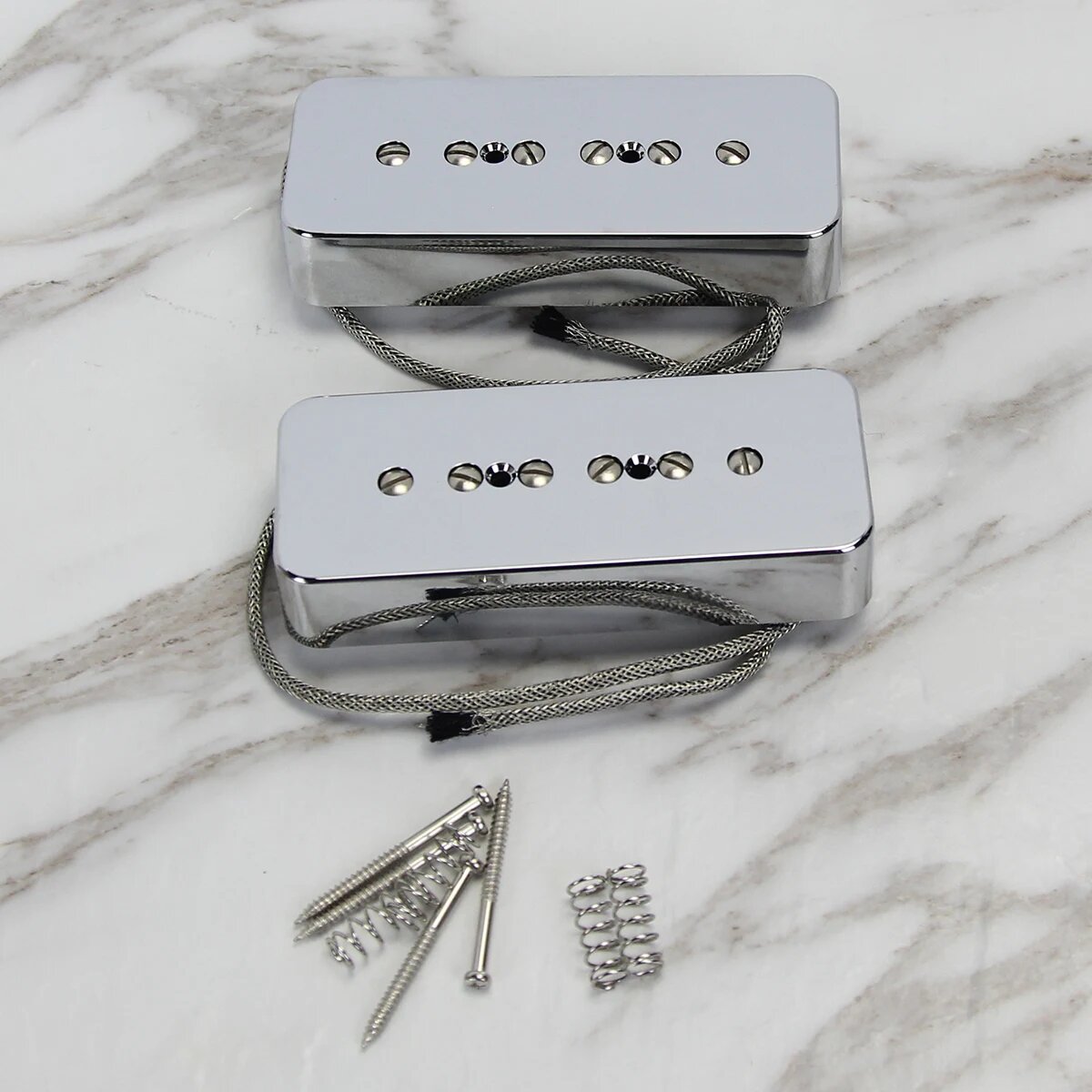 FLEOR Звукосниматели P90 Chrome Set Alnico 5 2 шт.