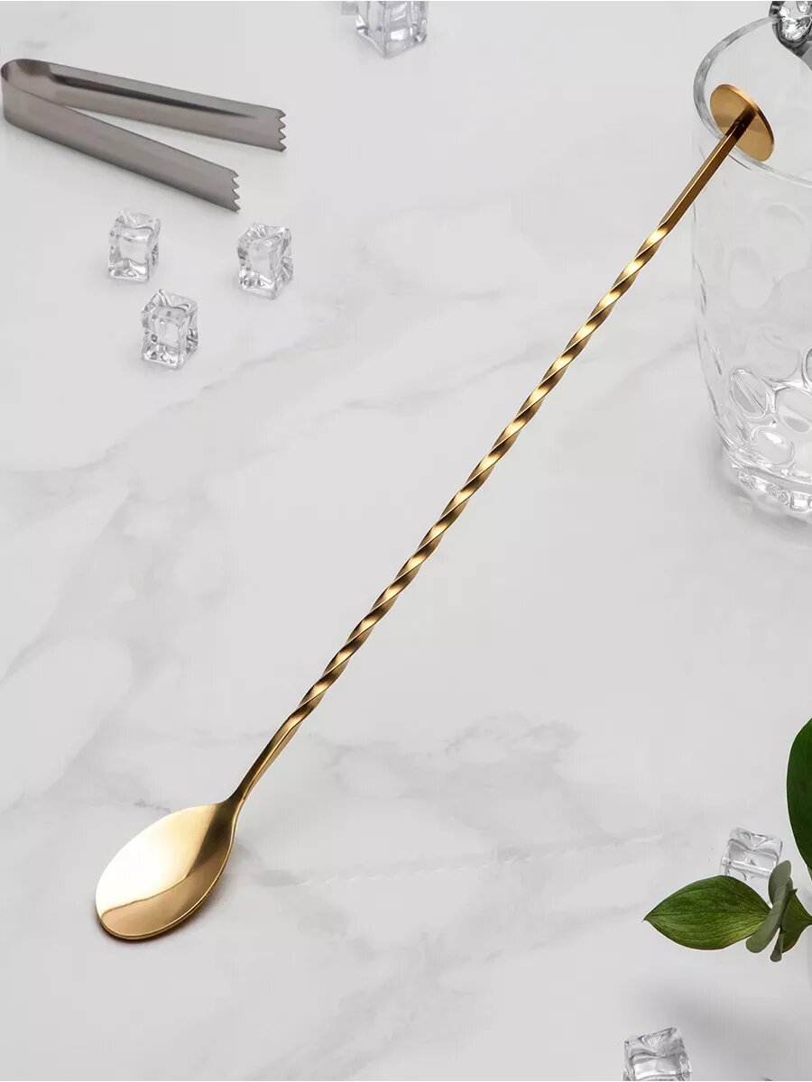 Барная ложка для коктейлей с мадлером 32 см