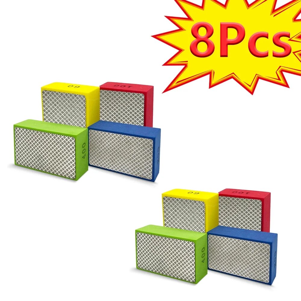 Алмазные ручные полировальные диски Colmthys 1-8 шт. Mix 8Pcs