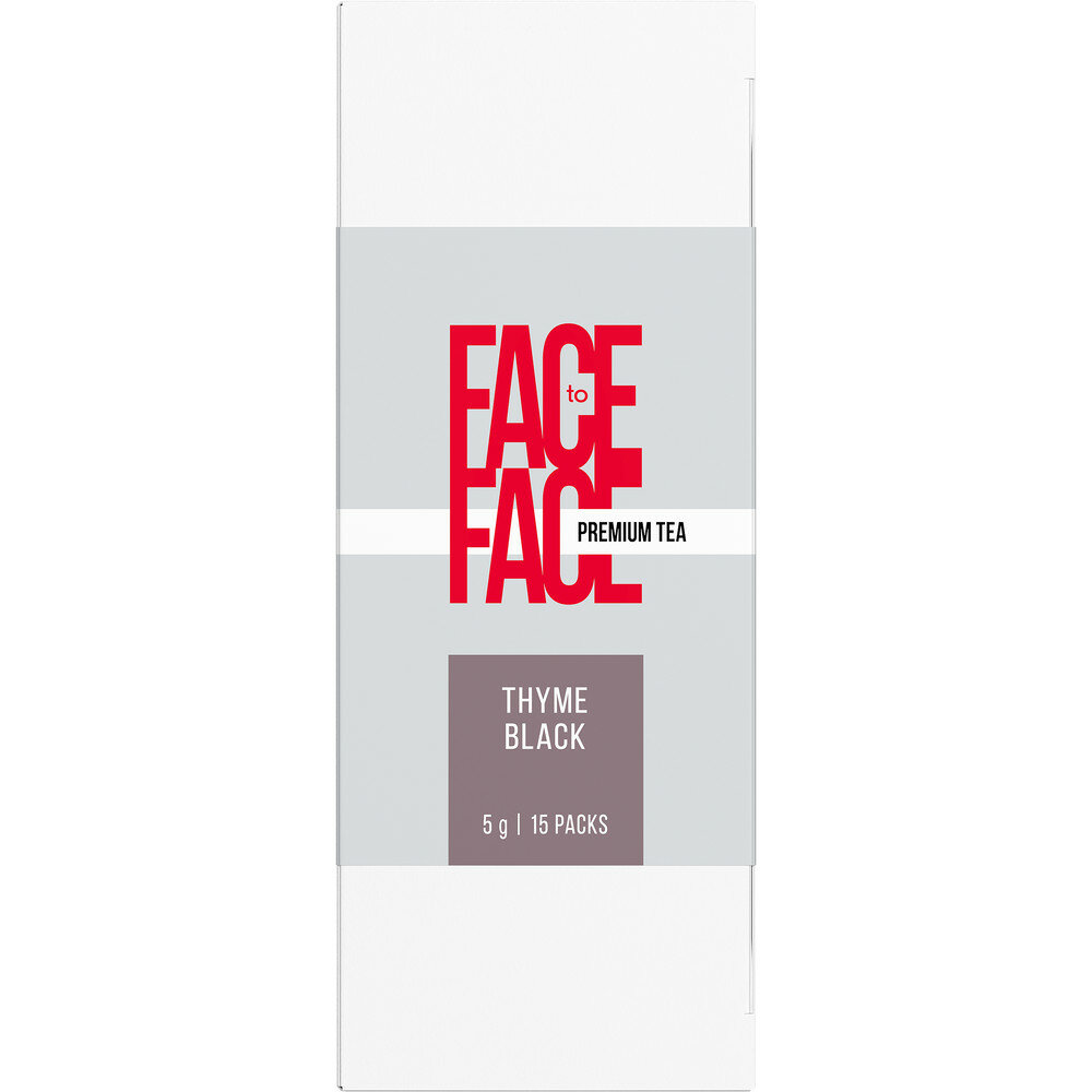 Чай пакетированный Face to Face, Thyme Black, 15 пакетиков
