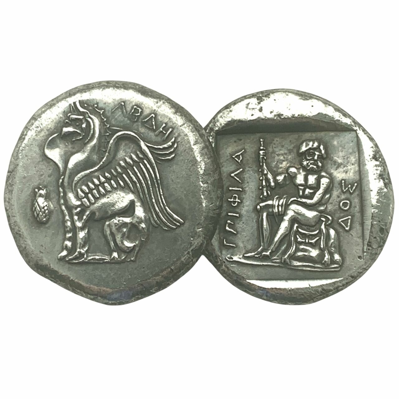 Античная монета Статер 395-360 год до н. э. Фракия Абдера Филадос. Коллекционная.