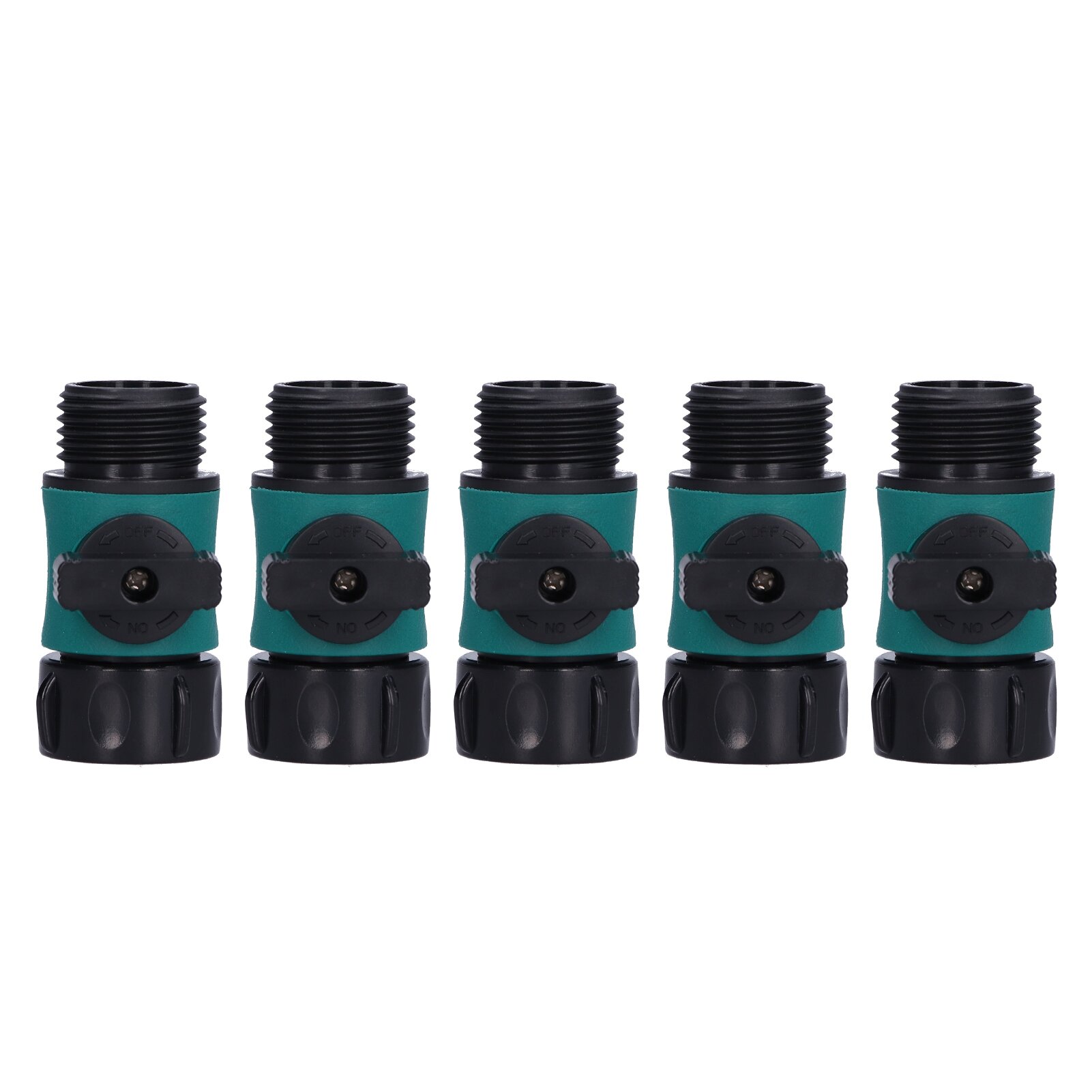 5pcs Quick Connector Water Adapter Adapter Внутренний и внешний ирригационный клапан G3/4 дюйма American Standrad для сада и двора