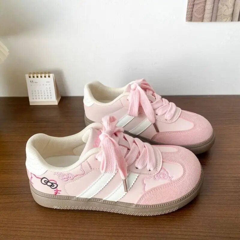 Кроссовки Sanrio Hello Kitty аниме, розовые, модные, повседневные, для скейтбординга, подарок, Size,37 ( inside 23.5cm)