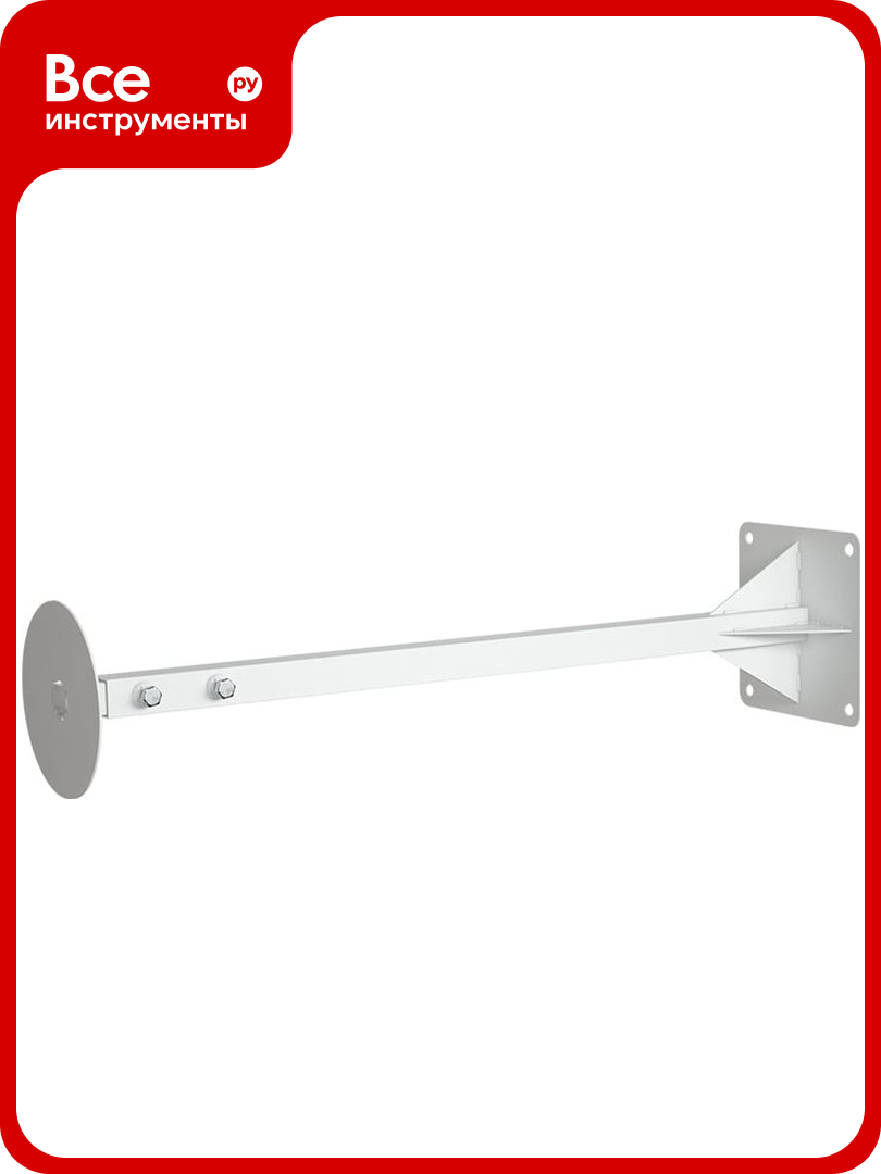 Телескопический кронштейн для камер видеонаблюдения REXANT 60-110 см, торцевой, 25х25 мм, из стали