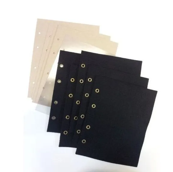 Комплект листов для значков, 5 шт, для альбомов формата Оптима, черные