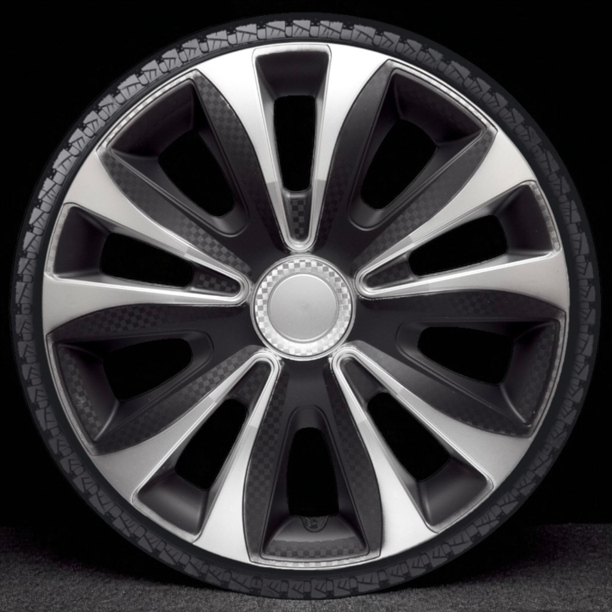 Колпаки калибри R15 трафарет, 4 шт