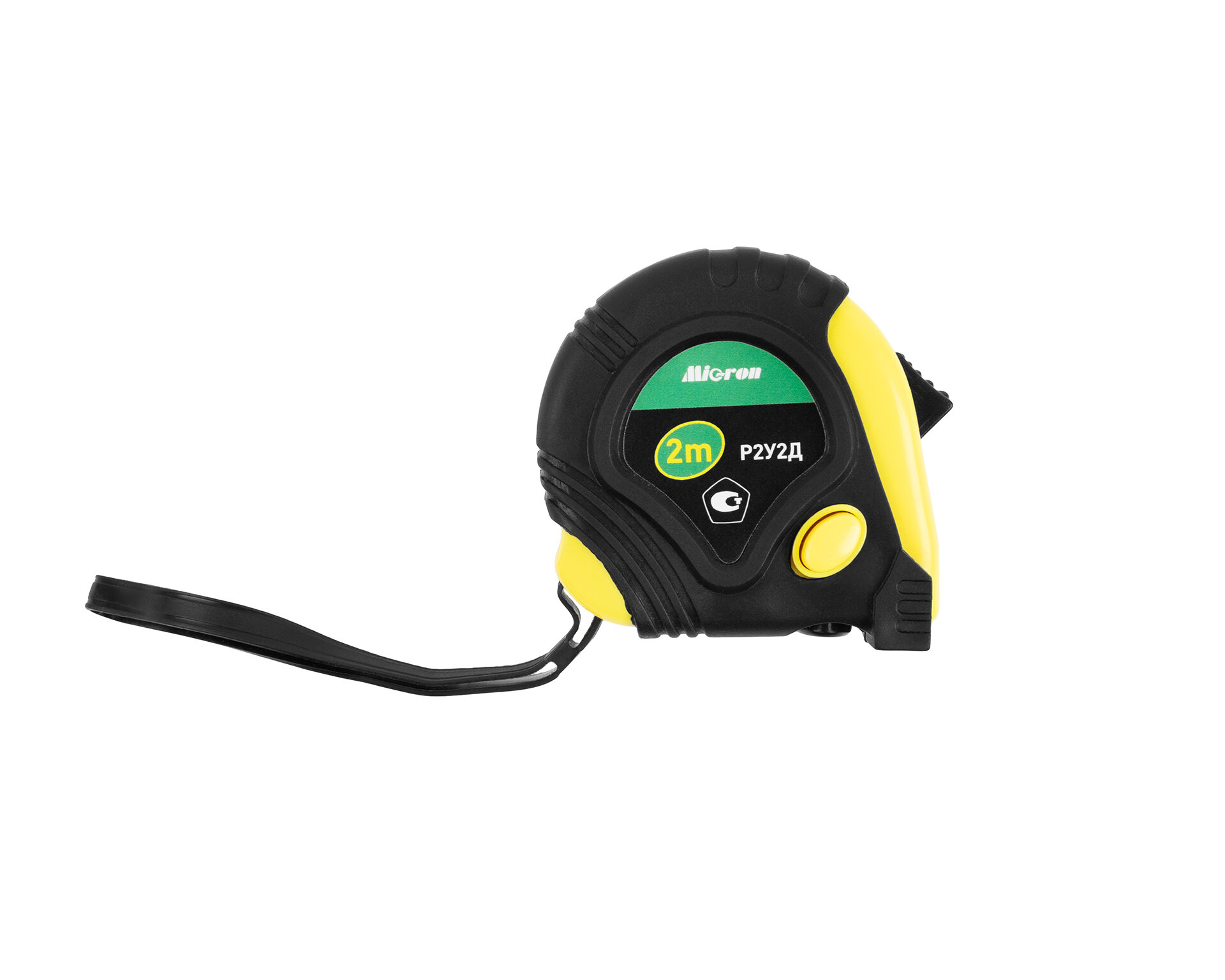 Рулетка Micron 2м с держателем, обрезиненная кл.2 Р2У2Д (грси № 90362-23)